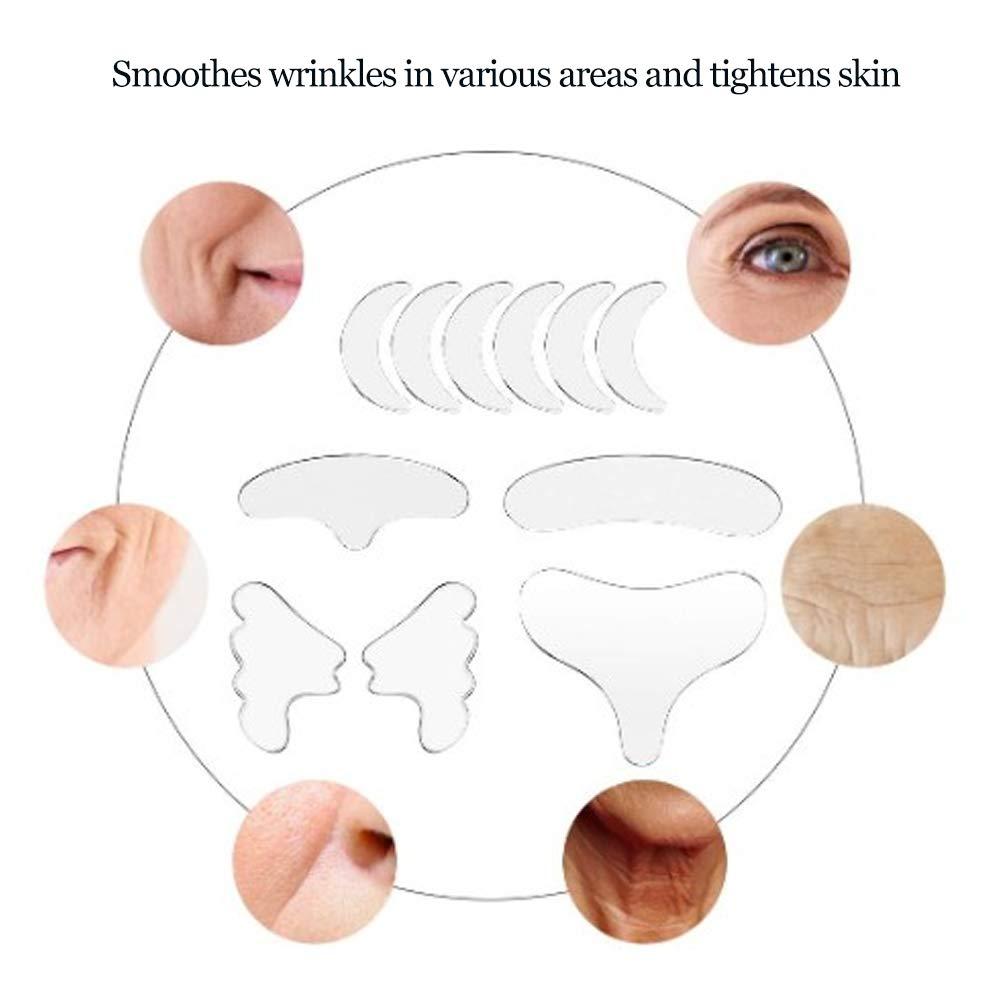 Anti-Aging Facial Patches - Reusable Fold Remover Stripes for Neck ...