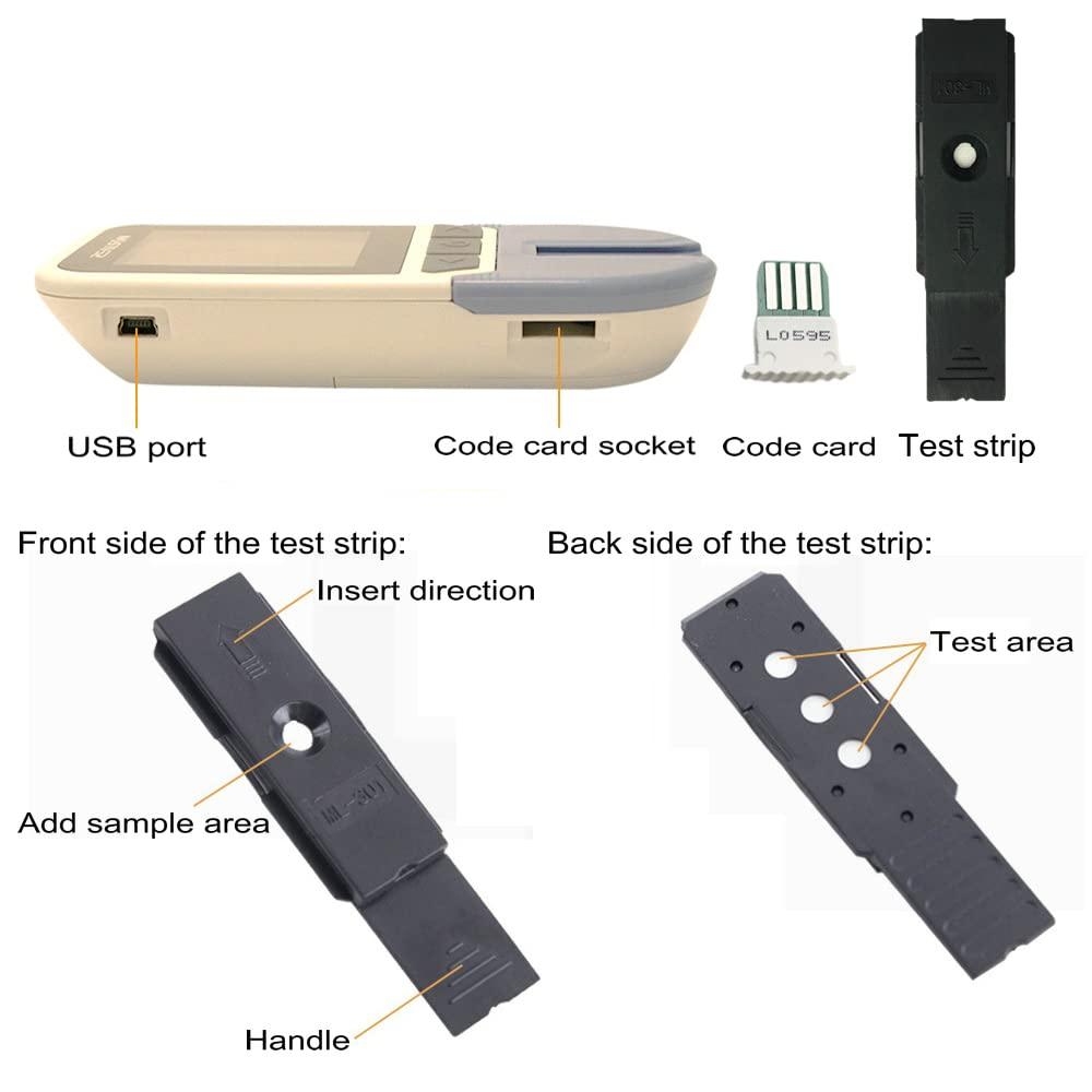 Lipid Test Meter Kit | Cholesterol, HDL, LDL, Triglycerides Monitor ...