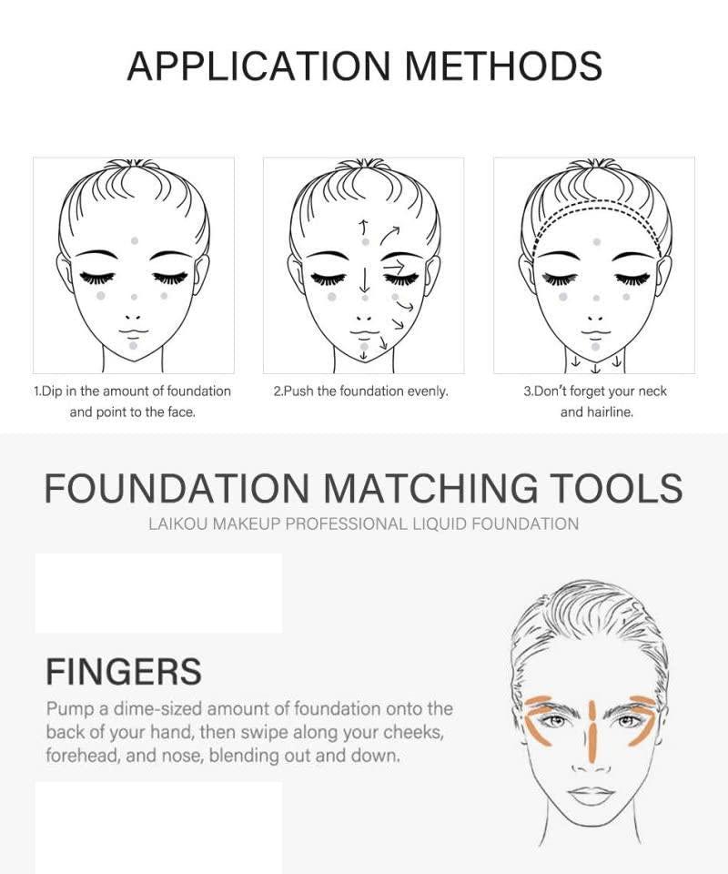 Beauty Glazed Full Coverage Matte Liquid Foundation 30g (101 Porcelain ...