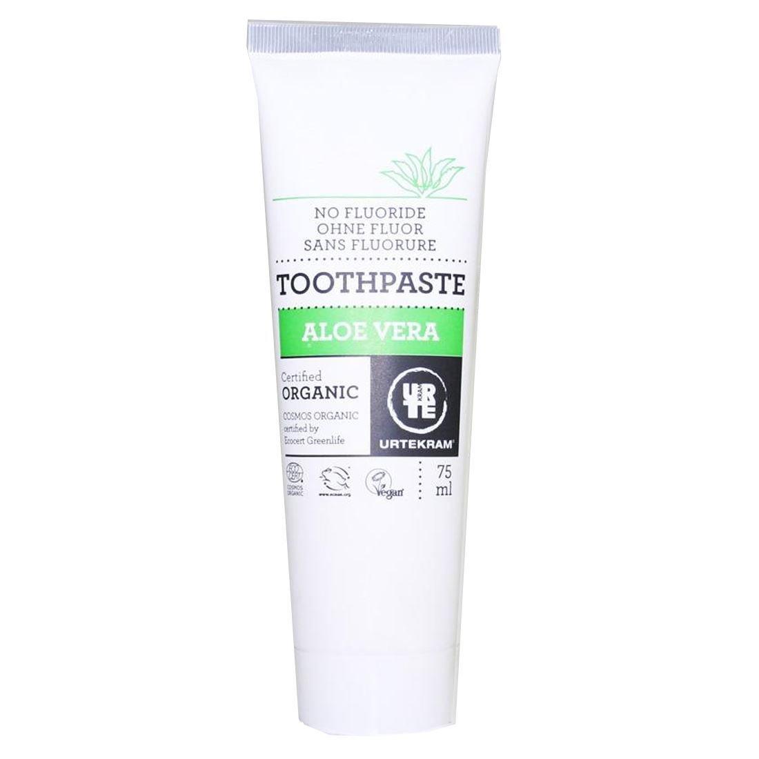Urtekram Aloe Vera Toothpaste 75ml - Natural & Organic Dental Care for ...