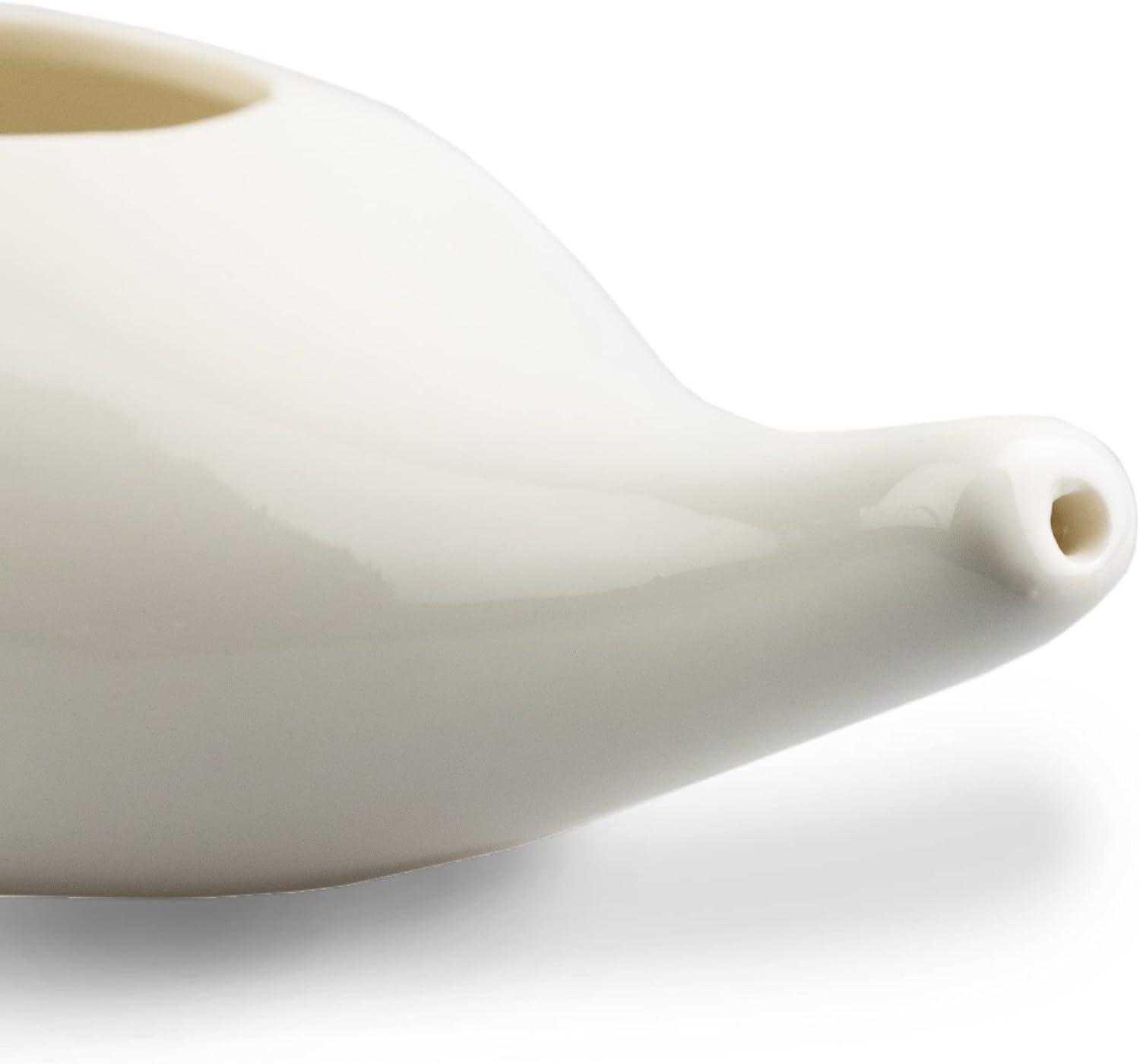 Myga RY1186 Ceramic Nasal Neti Pot Neti-Pot Sinus Rinse Pot for Nasal ...