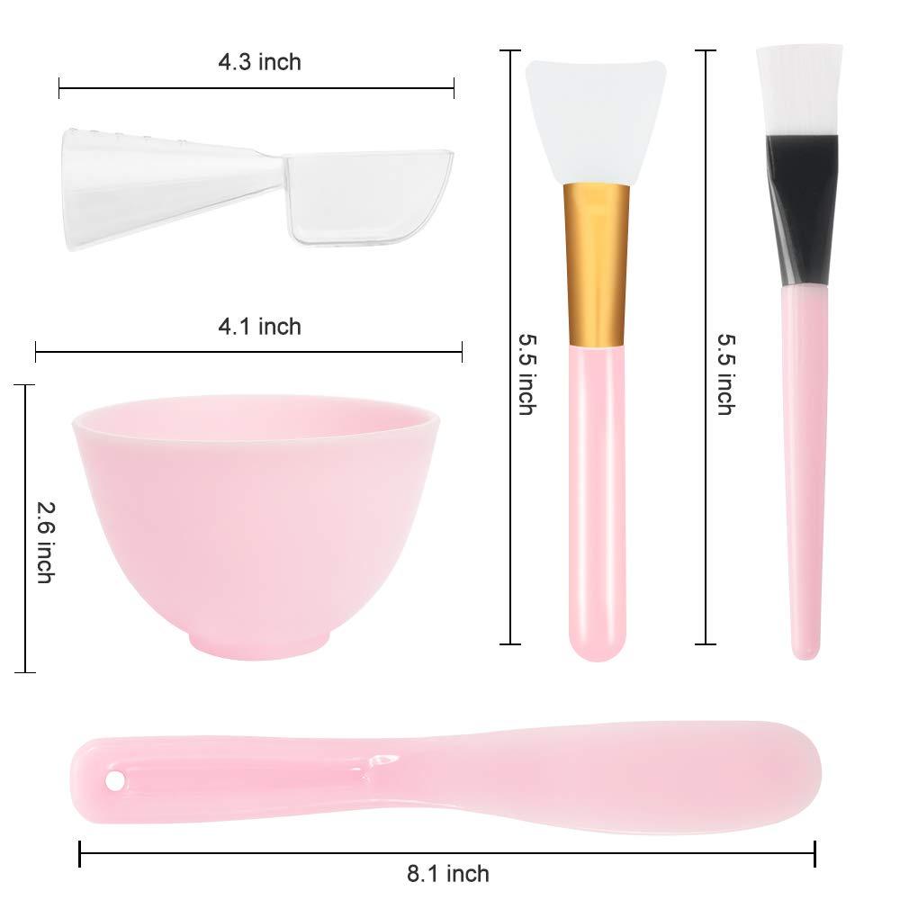 DIY Facial Mask Mixing Bowl Set with Silicone Tools - Brushes, Stick ...