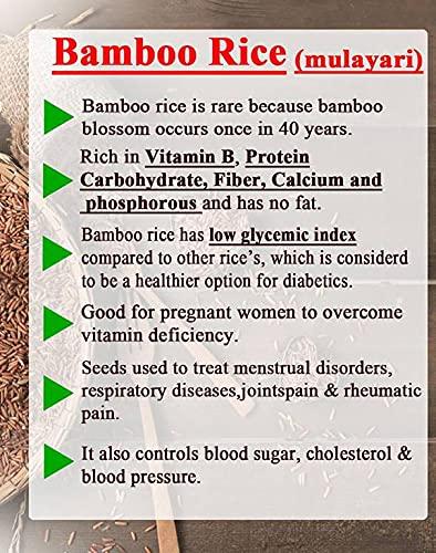 NalAmudhu Bamboo Rice 250g - Premium Moongil Arisi Brown Seed Rice ...
