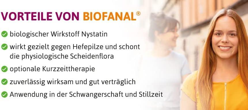 Biofanal Vaginal Tablets for Fungal Infections - Nystatin 6 Tablets ...