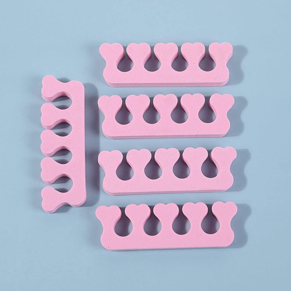 KASCLINO Heart Shape Toe Separators 100pcs - Nail Polish Spacer for Men ...