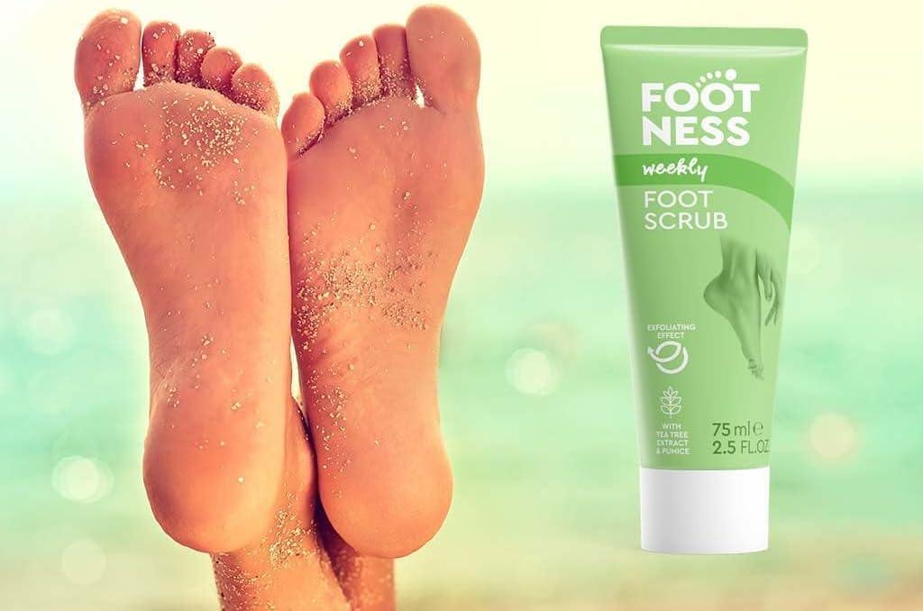 FOOTNESS Foot Scrub - Gentle Exfoliating and Softening Treatment (75 ml ...