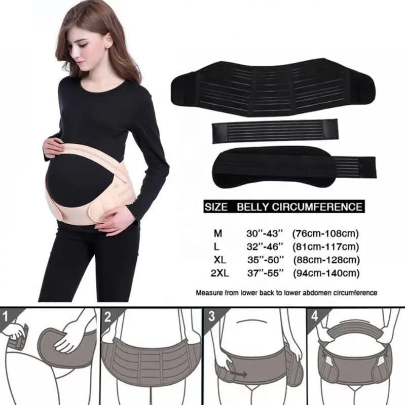 ZiaWorld Care Maternity Pregnancy Support Belt - Black XXL | Waist ...