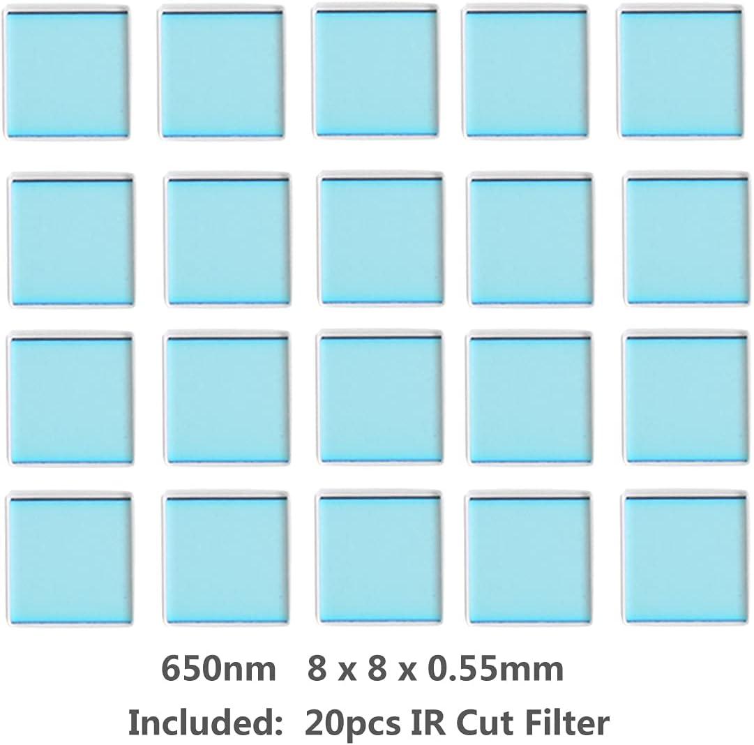 Gzikai 8mm IR-Cut Blocking Filter 20pcs/1 Lot - Optical Multi-Coating ...