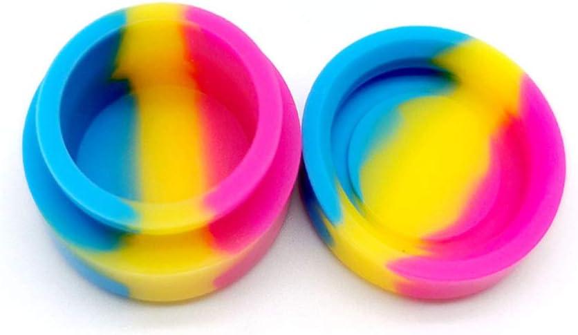 KISEER 30 Pcs 5ml Silicone Wax Containers Assorted Colors Multi Use Non ...