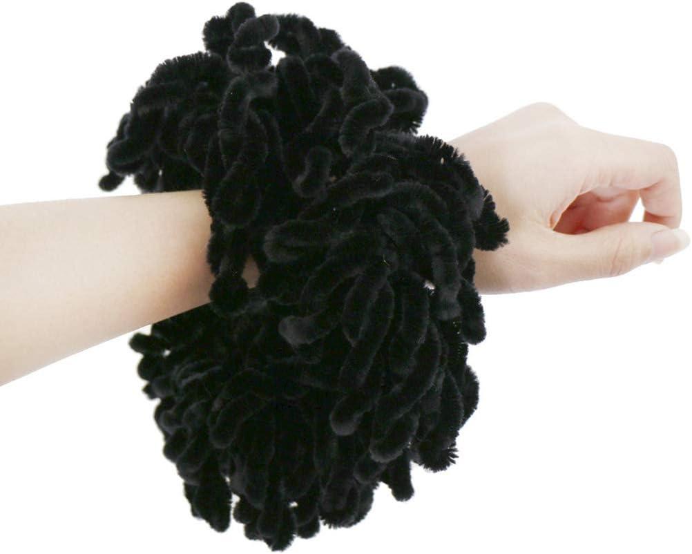 LLIO Fluffy Velvet Hijab Scrunchies for Muslim Women | Big Hair Tie ...