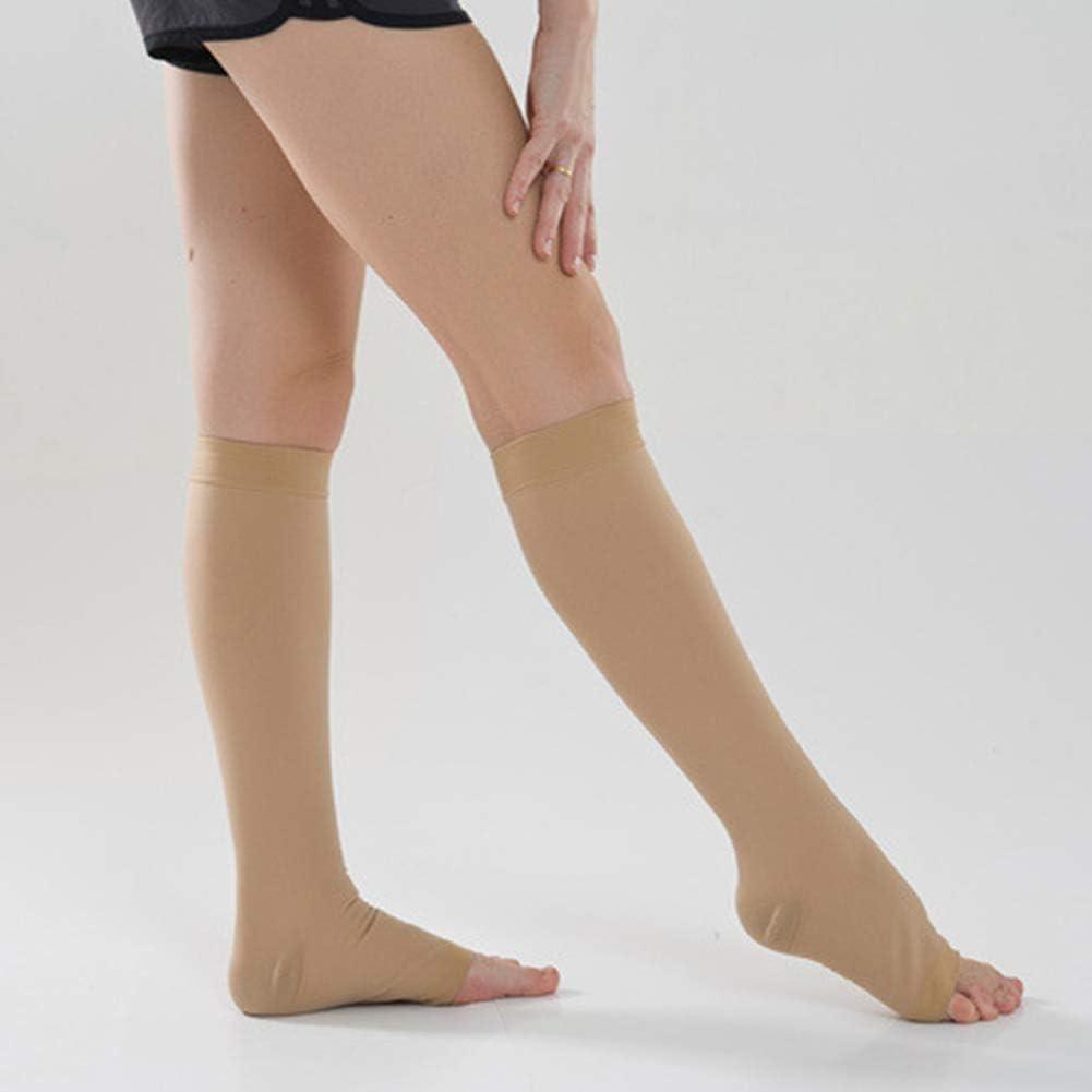 Buy Huateng Class II Compression Stockings - Knee-High Medical Support ...