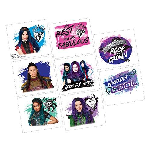 Disney Descendants 3 Tattoos - 8 Pcs | 2 x 1 3/4 Inch | Officially ...