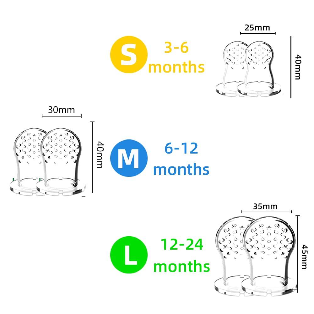 Baby Food Fruit Feeder Pacifier Teething Toys Teether (2 Pack) - All ...