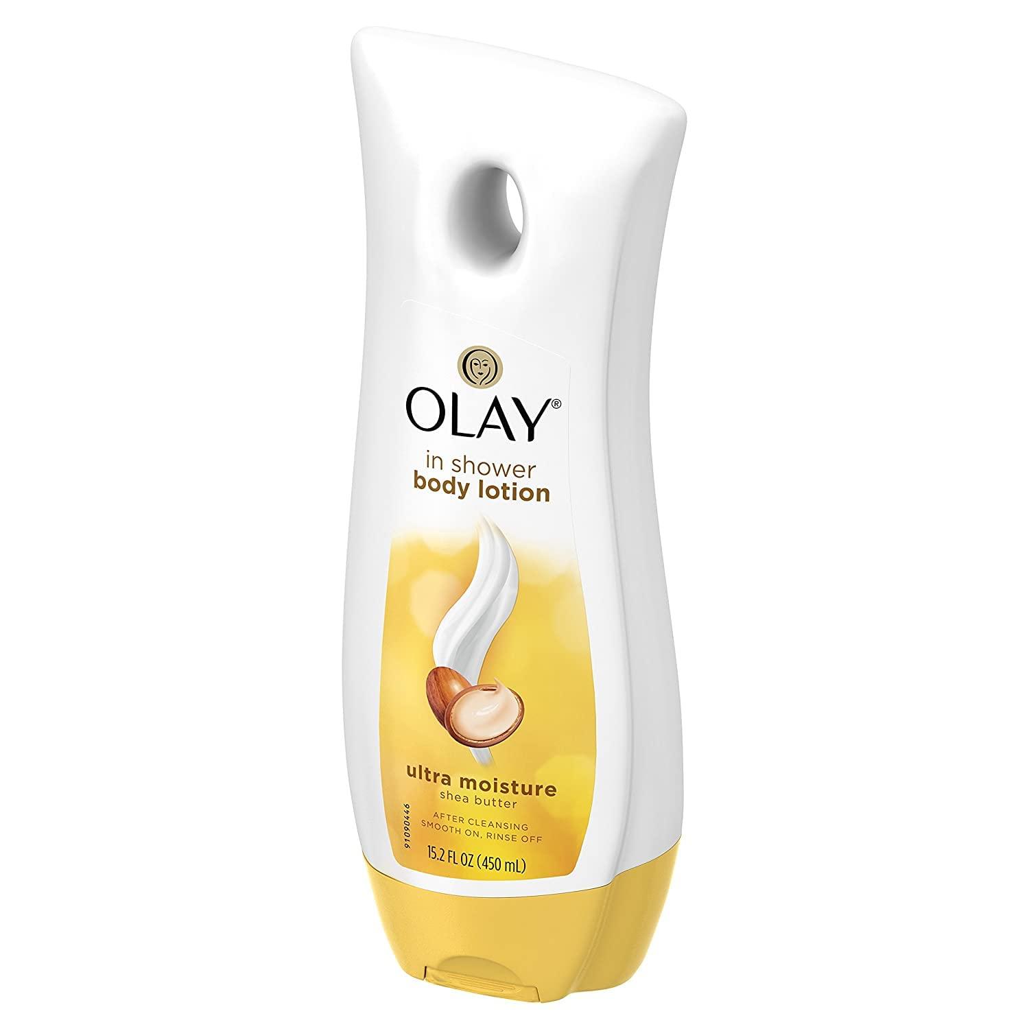 OLAY Ultra Moisture In-Shower Body Lotion with Shea Butter 15.20 oz ...