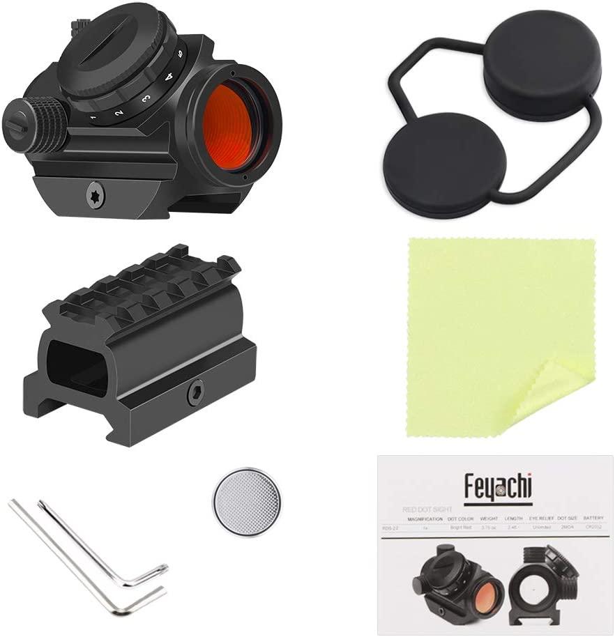Feyachi RDS-22 2MOA Micro Red Dot Sight with 0.83 Riser Mount - Compact ...