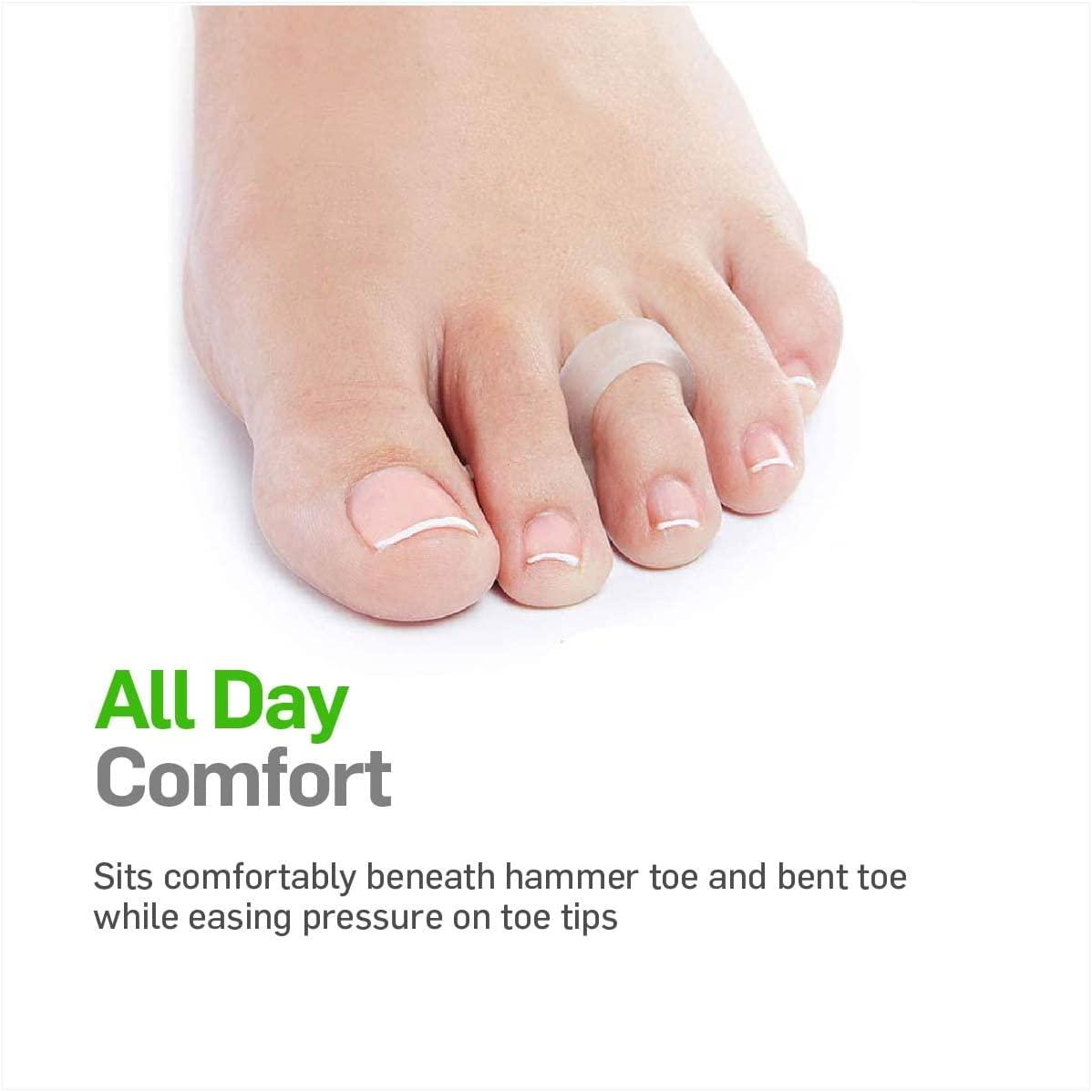 NatraCure Gel Hammer Toe Crest Pads - 1 Pair (Left/Right) - Toe ...