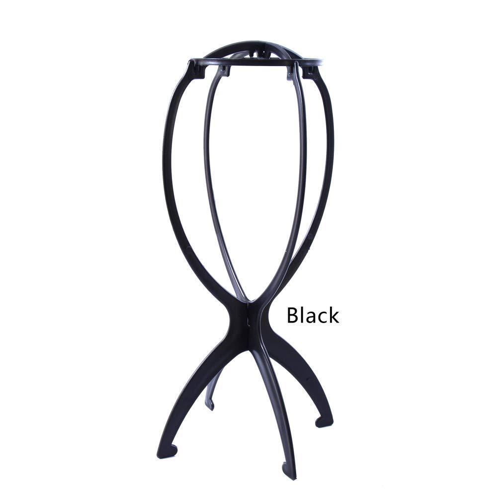 2 PCS 14.2 Inches Wig Stands Wig Head Stand Travel Wig Stand Portable ...