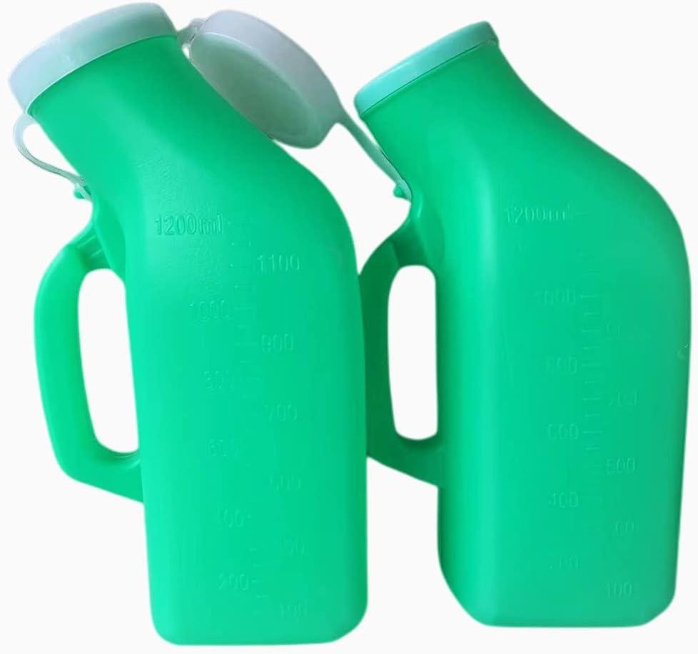 YUMSUM Portable Urinals for Men - 2 Pack, 1200ml/34 Ounce - Ideal for ...