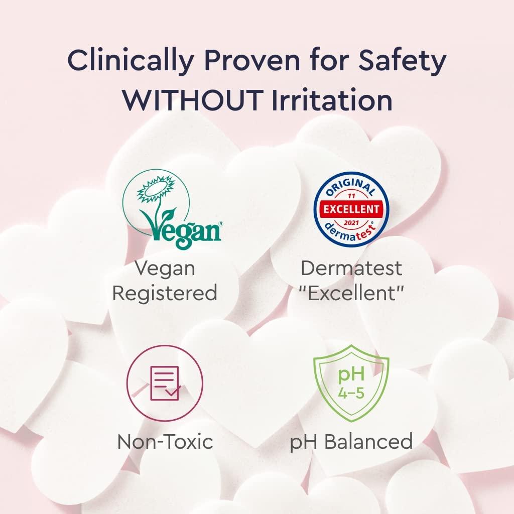 SAIB On-the-Go Foaming Feminine Wash Packets | Heart Shaped Tabs ...