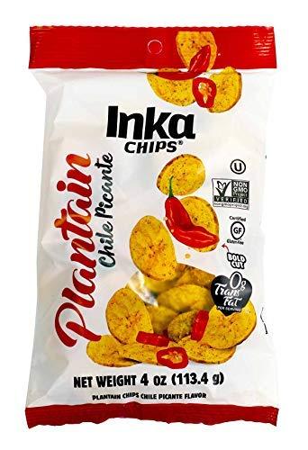 Inka Crops Chile Picante Plantain Chips - 4oz (Pack of 12) | Savory ...