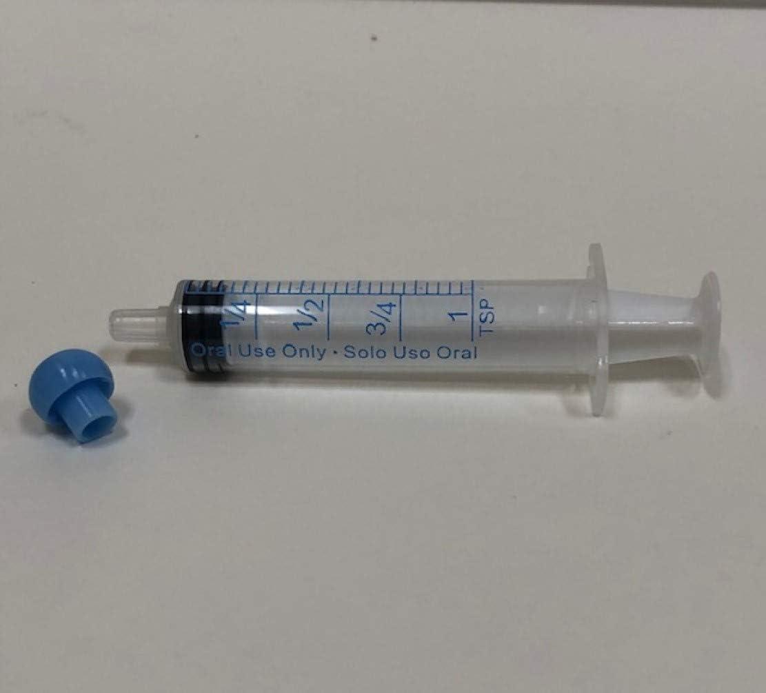 Easy Glide 5ml Oral Syringe - 10 Count with Luer Slip Caps - Ideal for ...