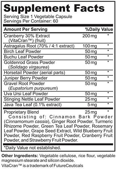 Kidney-Pro: All-in-1 Support with Cranberry Extract - 60 Veggie ...