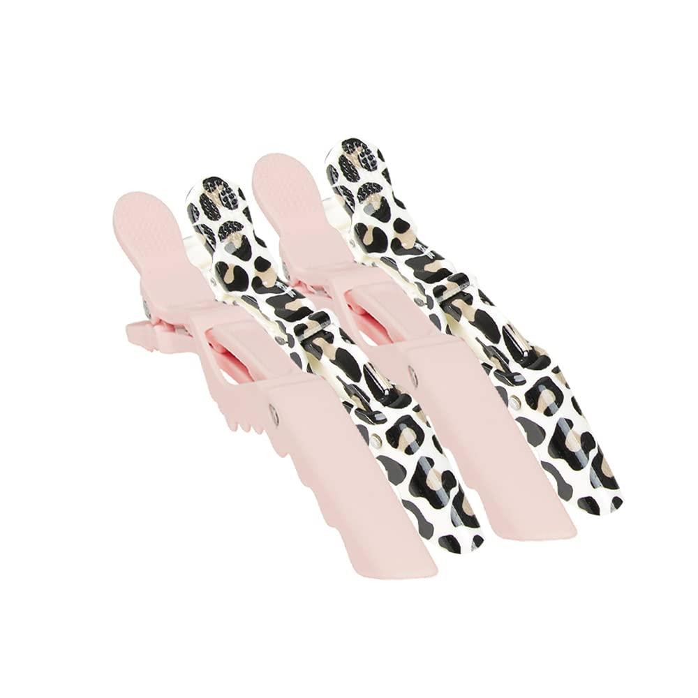 Vintage Cosmetic Co. Pink Sectioning Clips - 4 Pack for Effortless ...