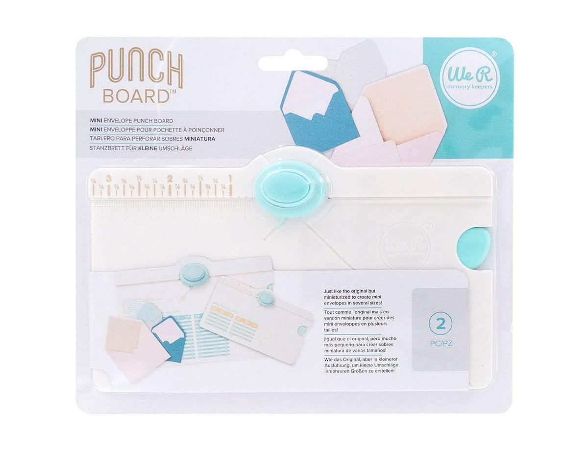 We R Memory Keepers Mini Envelope Punch Board Set - 2 Piece | 18.8 x 3 ...