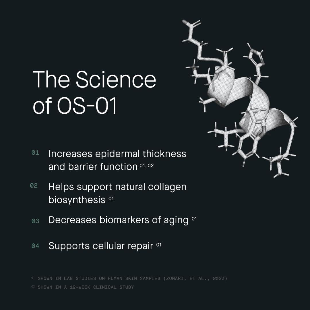 OneSkin FACE OS-01 Peptide Topical Supplement & Skin Longevity Age Reversal Moisturizer 50mL ...