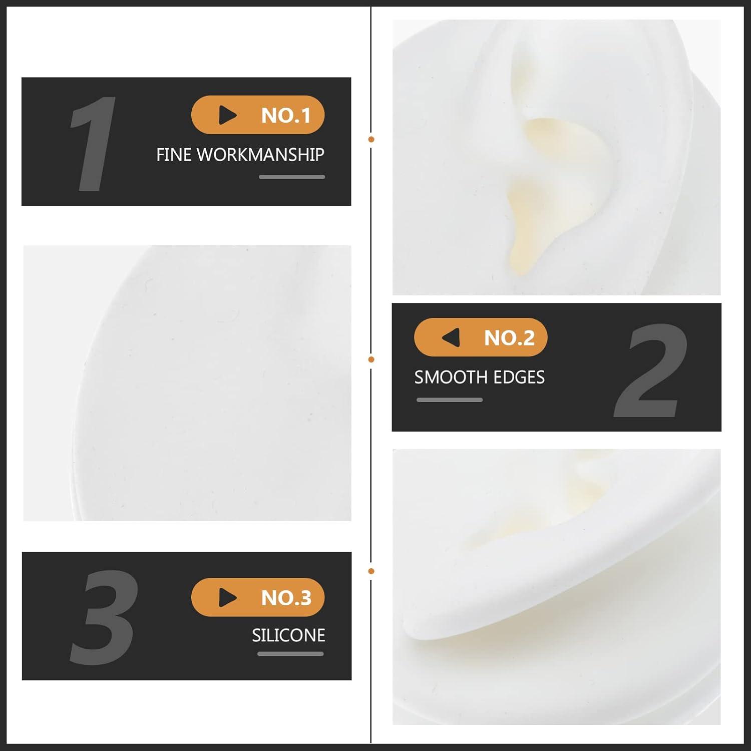 High-Quality 3D Silicone Ear Model Presentation Stand for Piercing ...