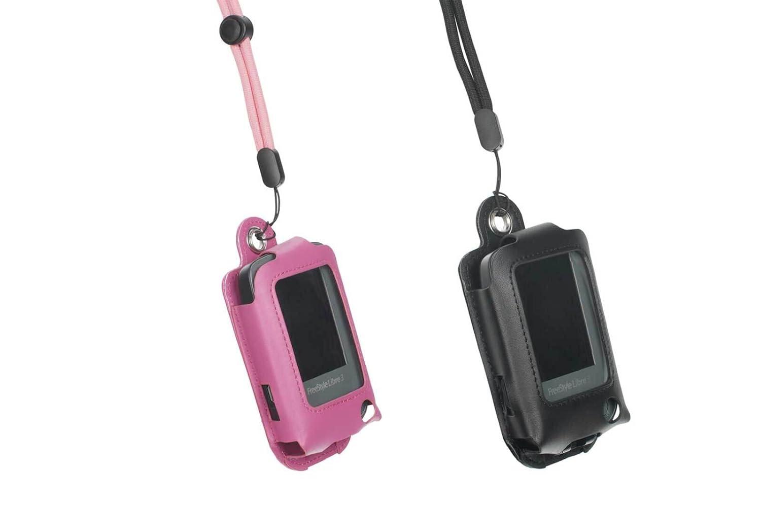 caseroxx Pink Carry Case for Freestyle Libre and Glucose Meter - Child ...