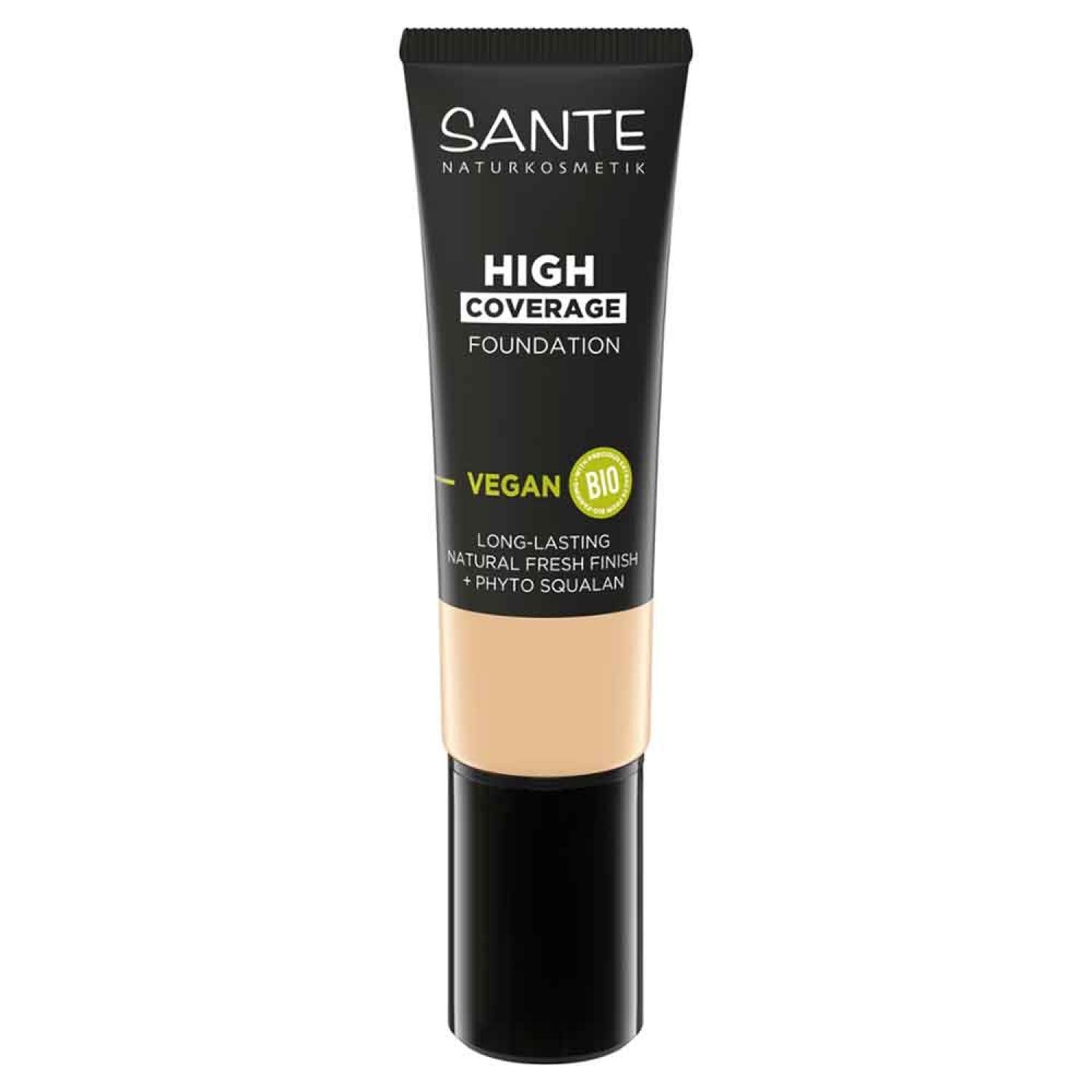 SANTE Naturkosmetik High Coverage Natural Foundation 01 Cool Ivory ...
