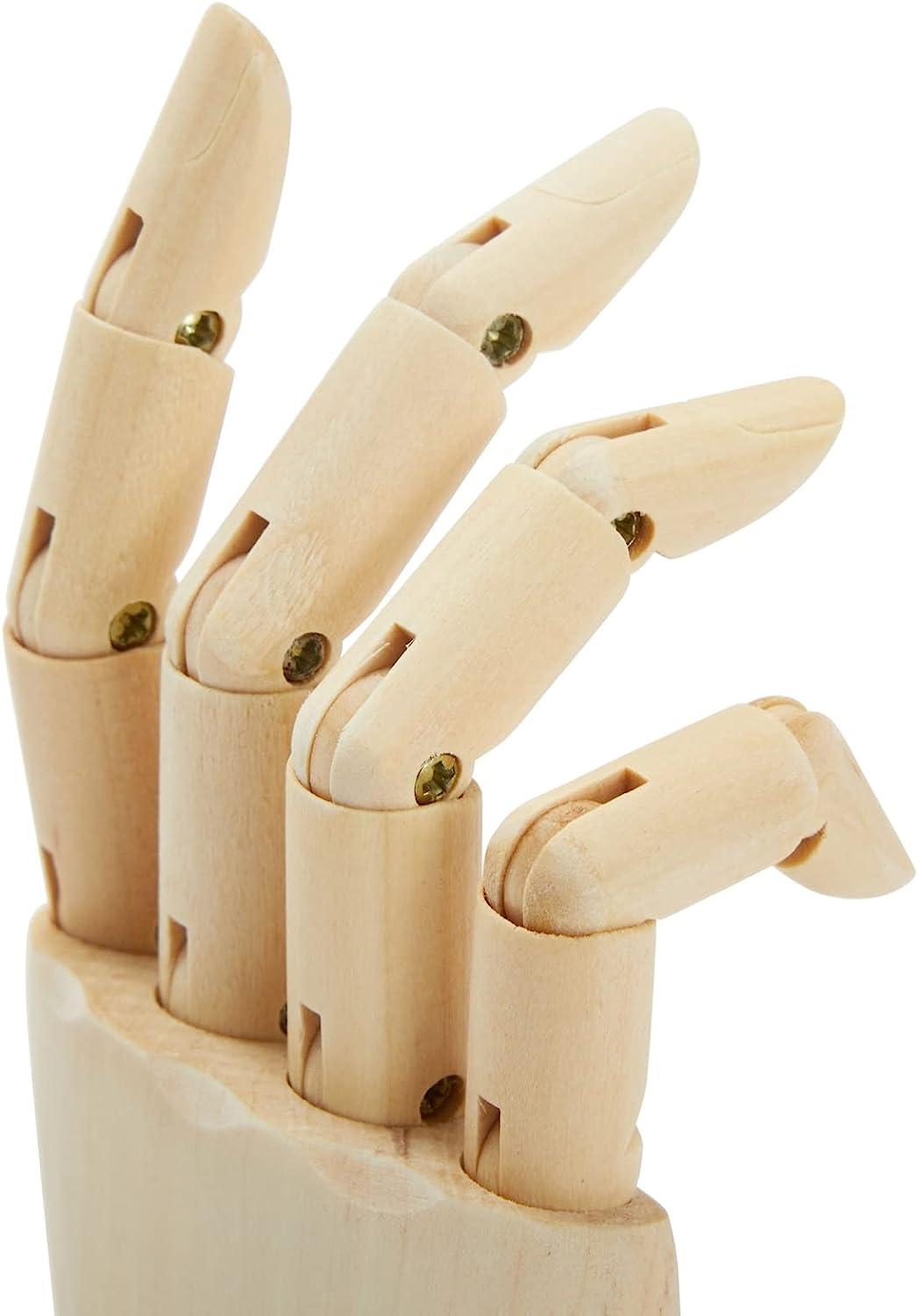 Wooden Hand Model & Posable Mannequin Set for Drawing | Adjustable Art ...