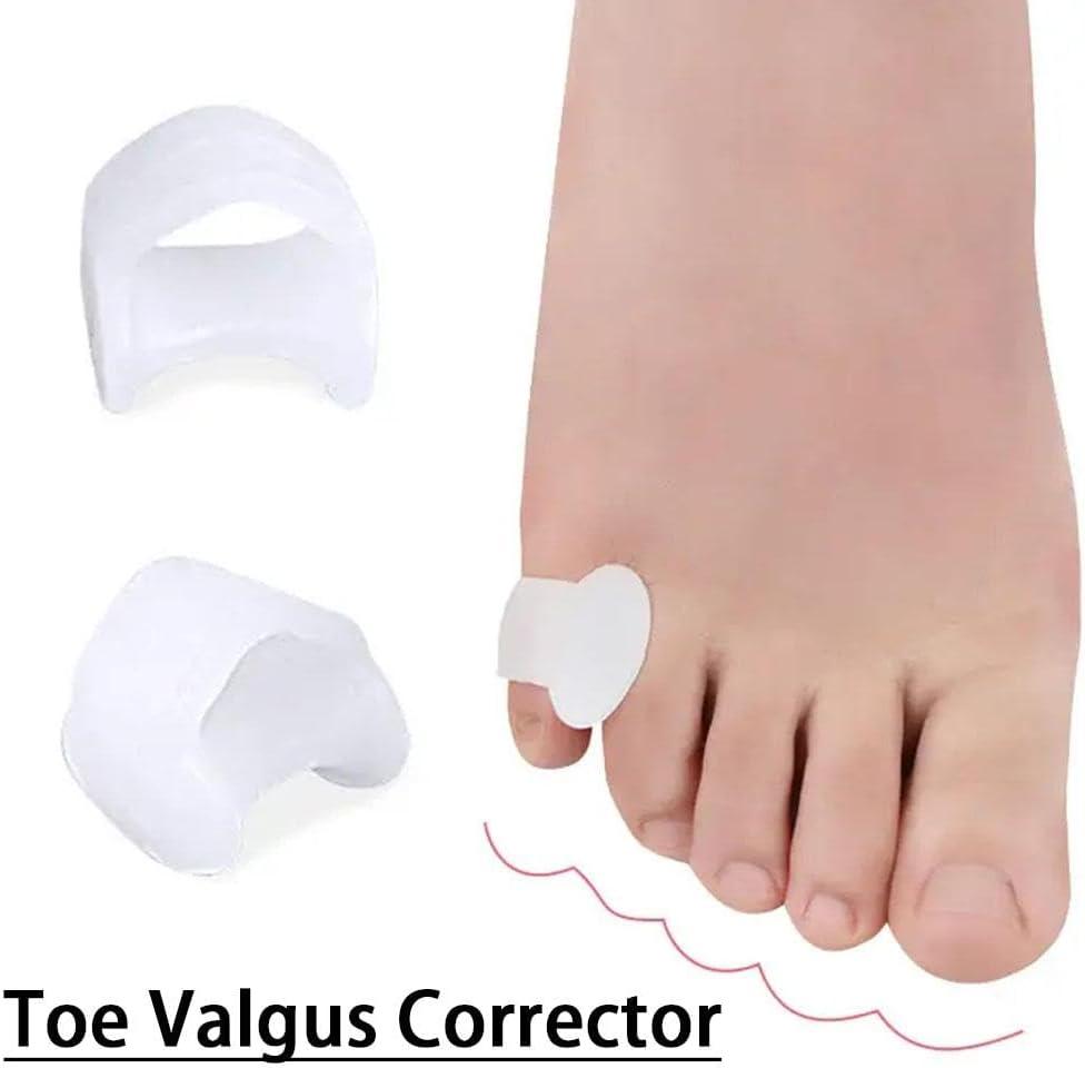 Silicone Toe Separator for Hallux Valgus - 2 Pack Foot Care Device for ...