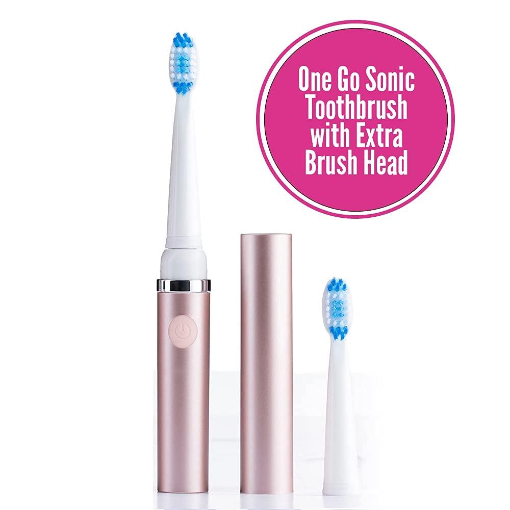 Pop Sonic Go Sonic Toothbrush - Metallic Rose | Portable Sonic ...