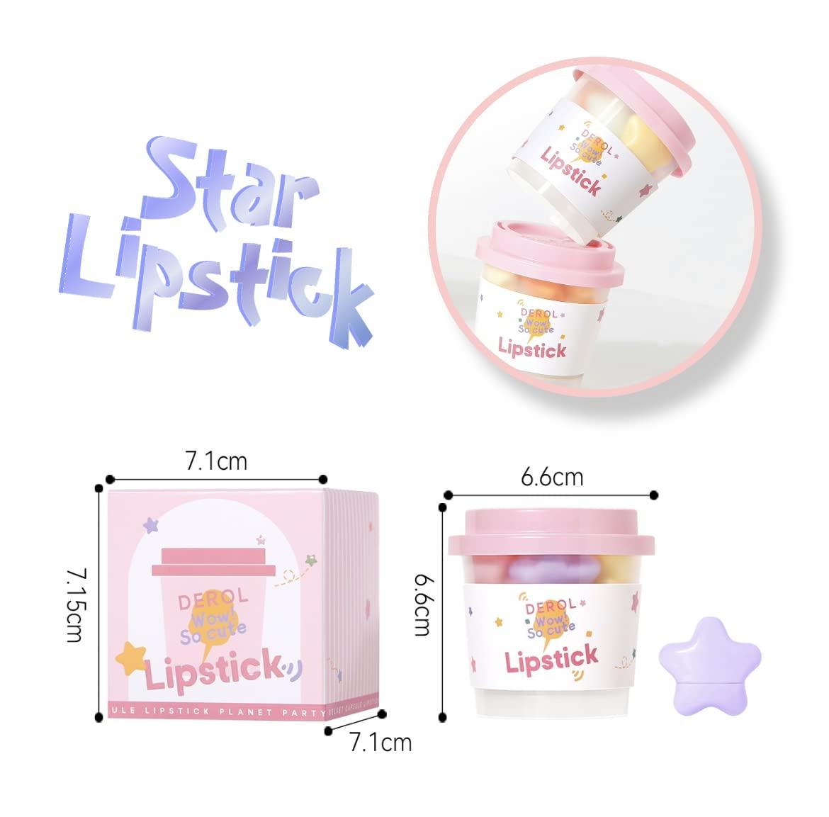 Garcoa Laboratories Mini Star Lipstick Set - 6Pcs Cute Long Lasting ...