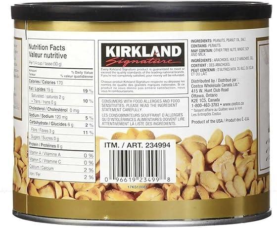 Kirkland Signature Super Extra Large Peanuts Roasted & Salted Nuts Pack ...