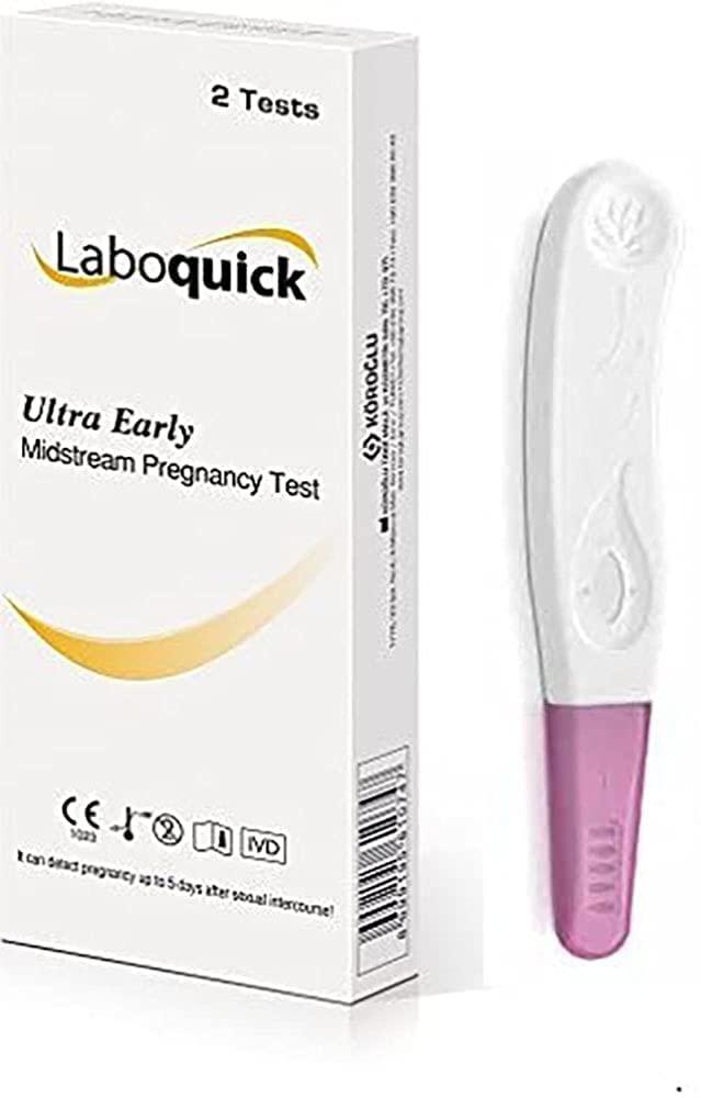 Laboquick Ultra Early Midstream Pregnancy Test - 2 Test Bundle - 5 Days ...