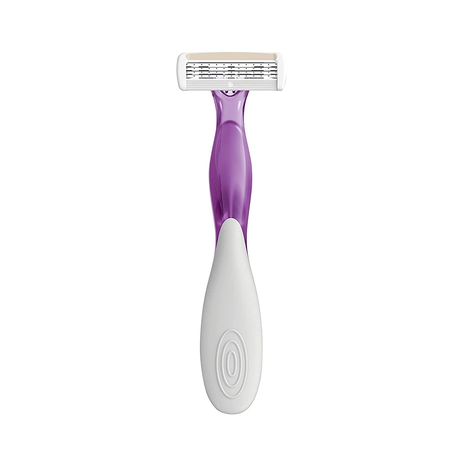 BIC Soleil Escape Women's Disposable Razors - 4 Blade Razor with Almond ...