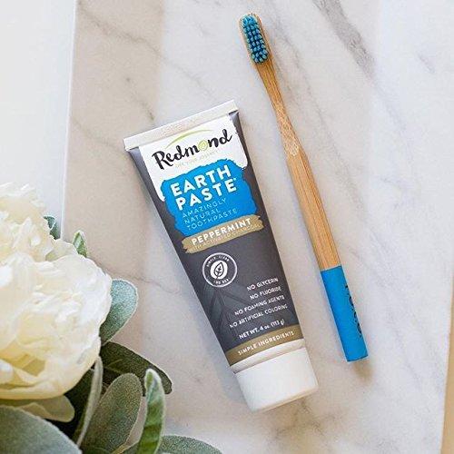 Redmond Earthpaste Peppermint Charcoal Toothpaste - Natural Non ...