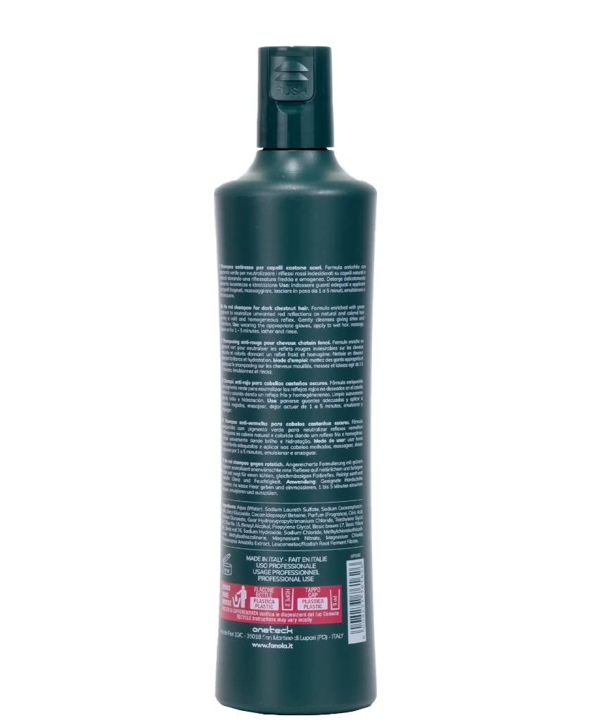 Fanola Vegan No Red Shampoo 350ml - Gentle Formula for Vibrant Hair ...