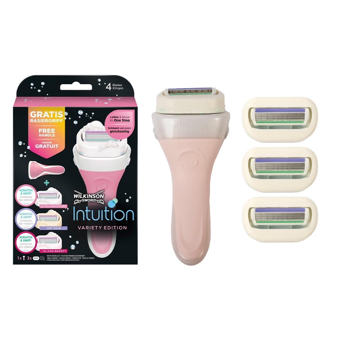 Wilkinson Sword Intuition Summer Variety Women's Razor Blades 4-Count ...