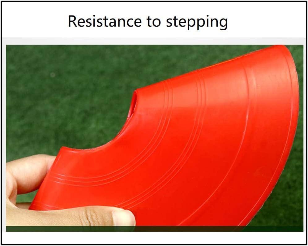 ANSLYQA Set of 50 Soccer Cones with Carry Bag - Agility Training Discs for Football, Basketball ...