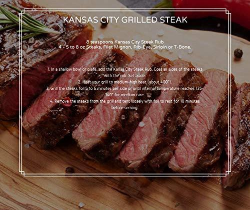 Kansas City Steak Rub 6.6 oz. Jar (Pack of 2) - Brown Sugar BBQ Blend for Pitmasters - Pork's ...