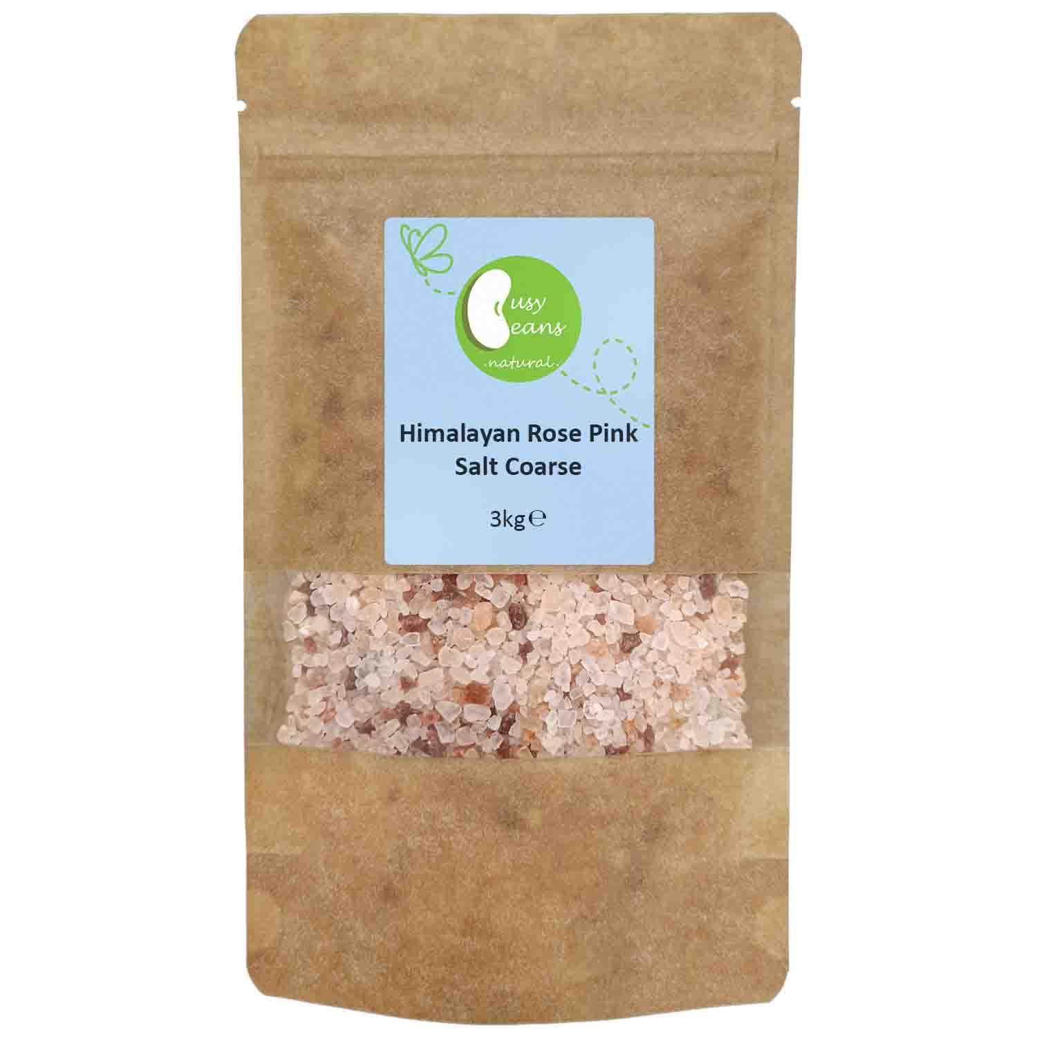 Himalayan Rose Pink Crystal Salt Coarse - by Busy Beans (3kg) | Buy Now ...
