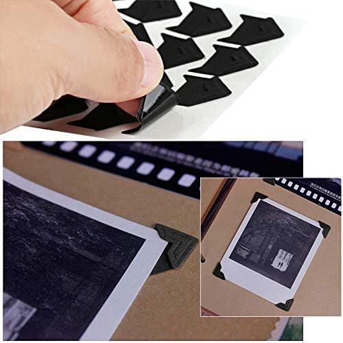 360 Pieces Self Adhesive Photo Corners Naler 15 Sheets Photo Mounting ...