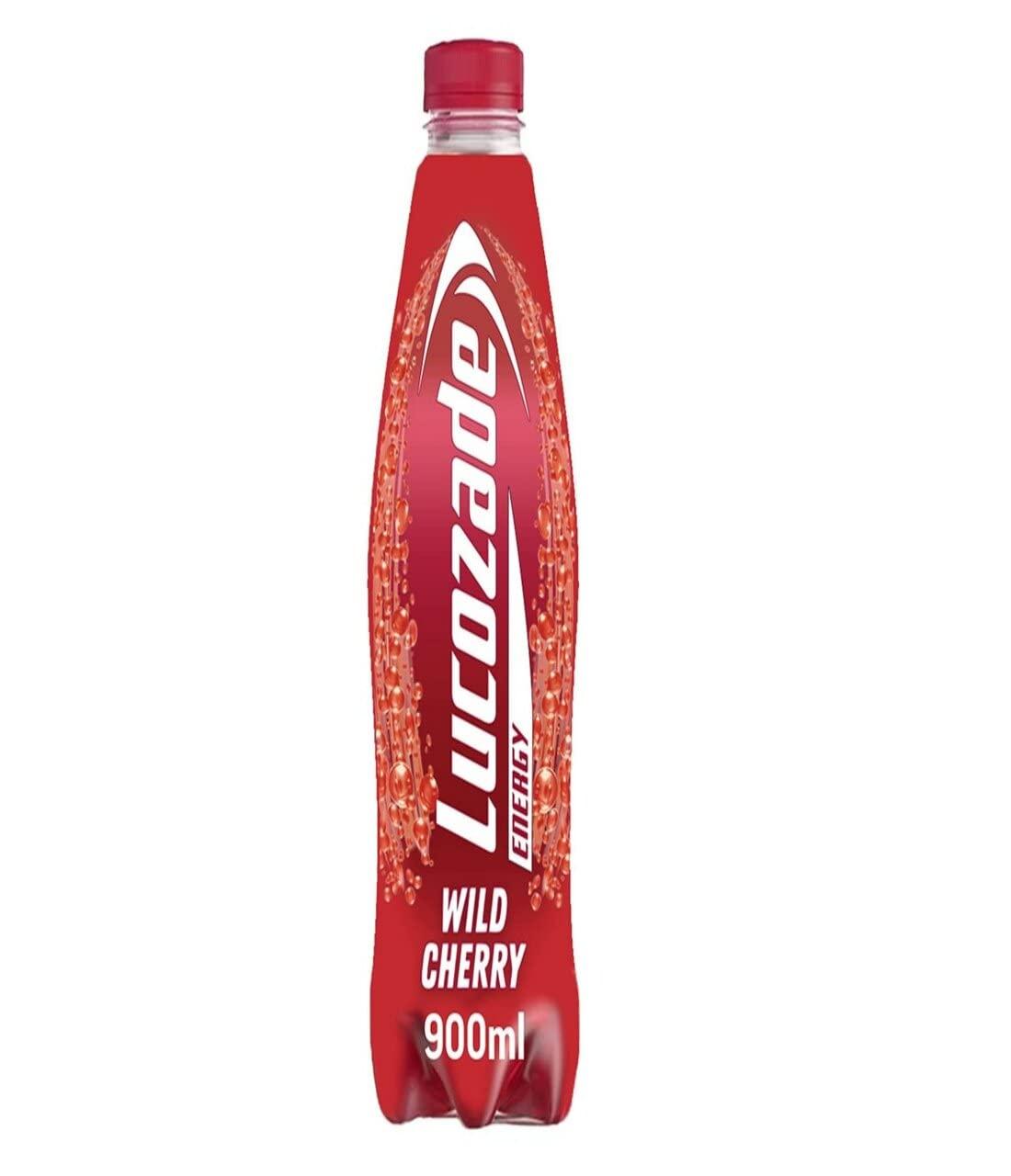 Lucozade Energy Wild Cherry 900ml - Refreshing Cherry Drink (Pack of 1 ...