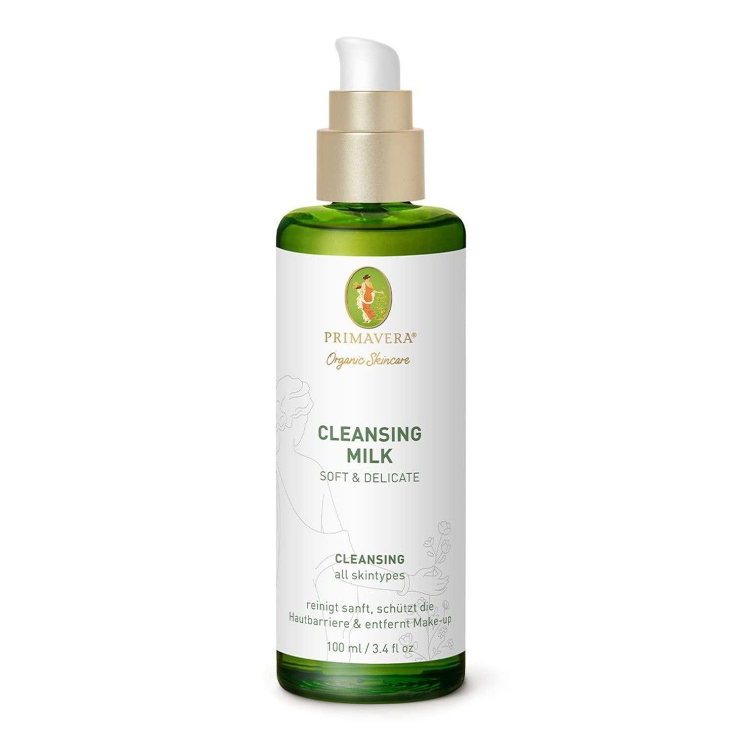 Primavera Cleansing Milk 100ml - Natural Vegan Facial Cleanser for All ...