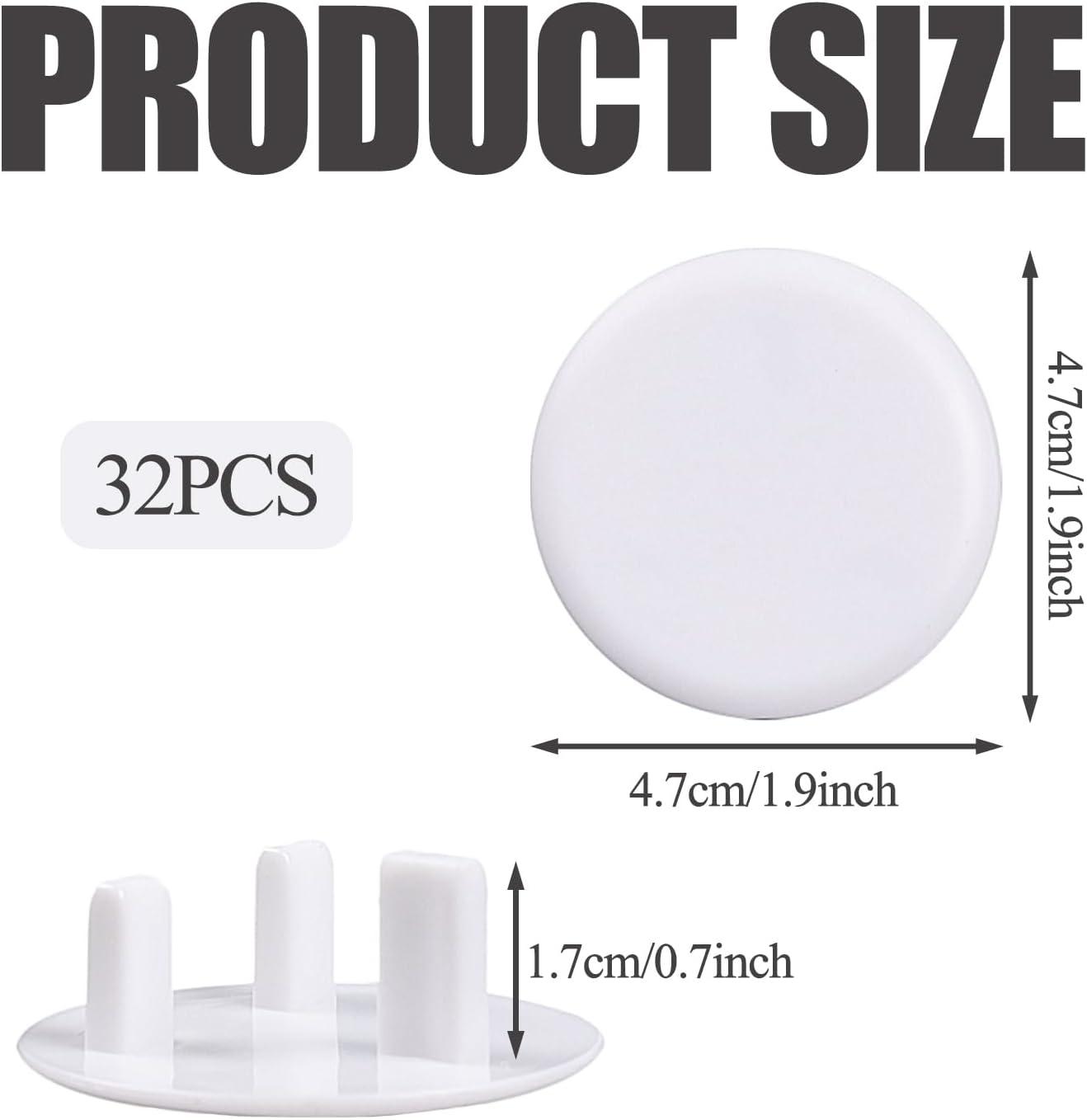 SYEYCW 32 Pcs Child Safety Plug Socket Covers - UK White Outlet ...