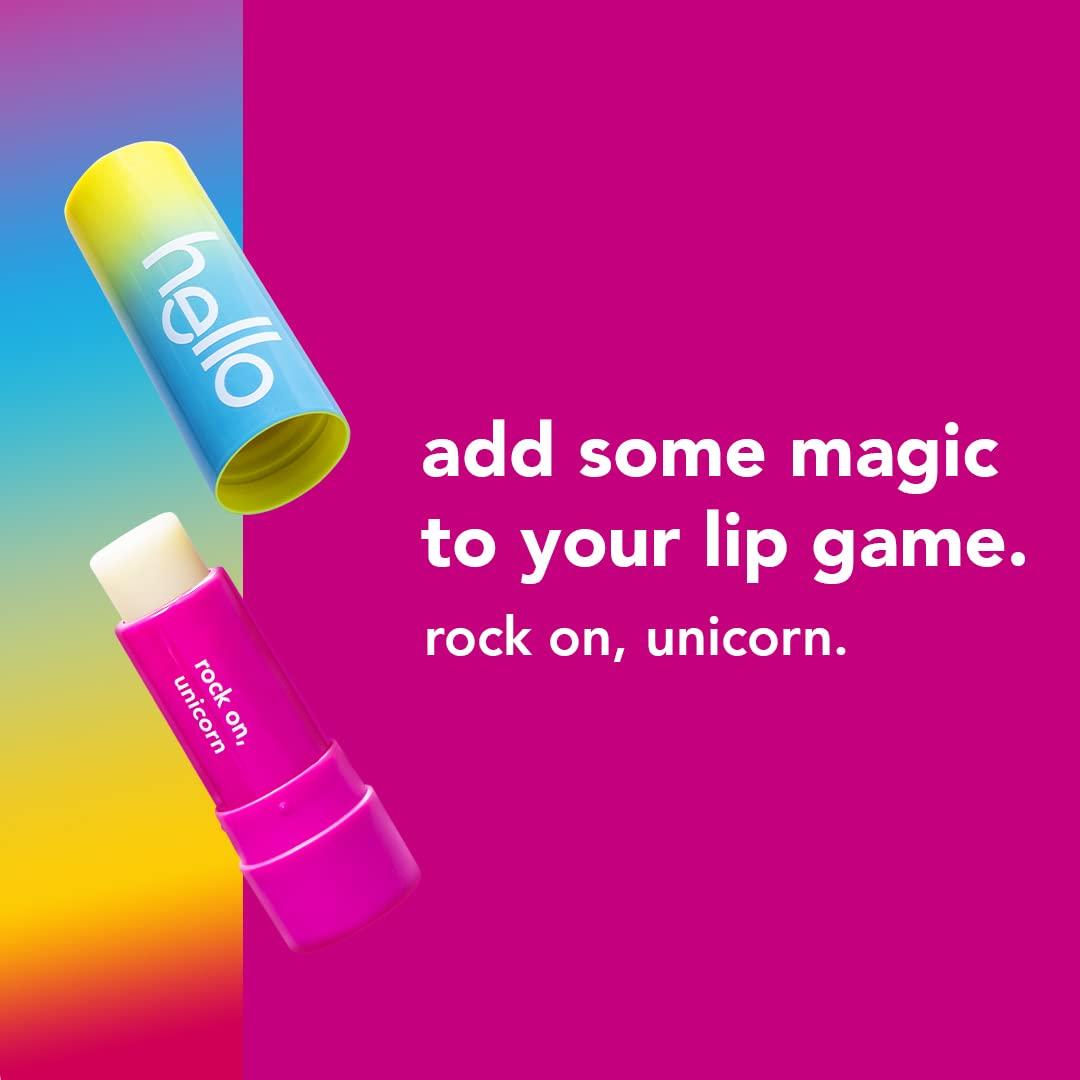 Hello Unicorn Bubble Gum Flavored Vegan Lip Balm 3 Pack - Moisturizing ...